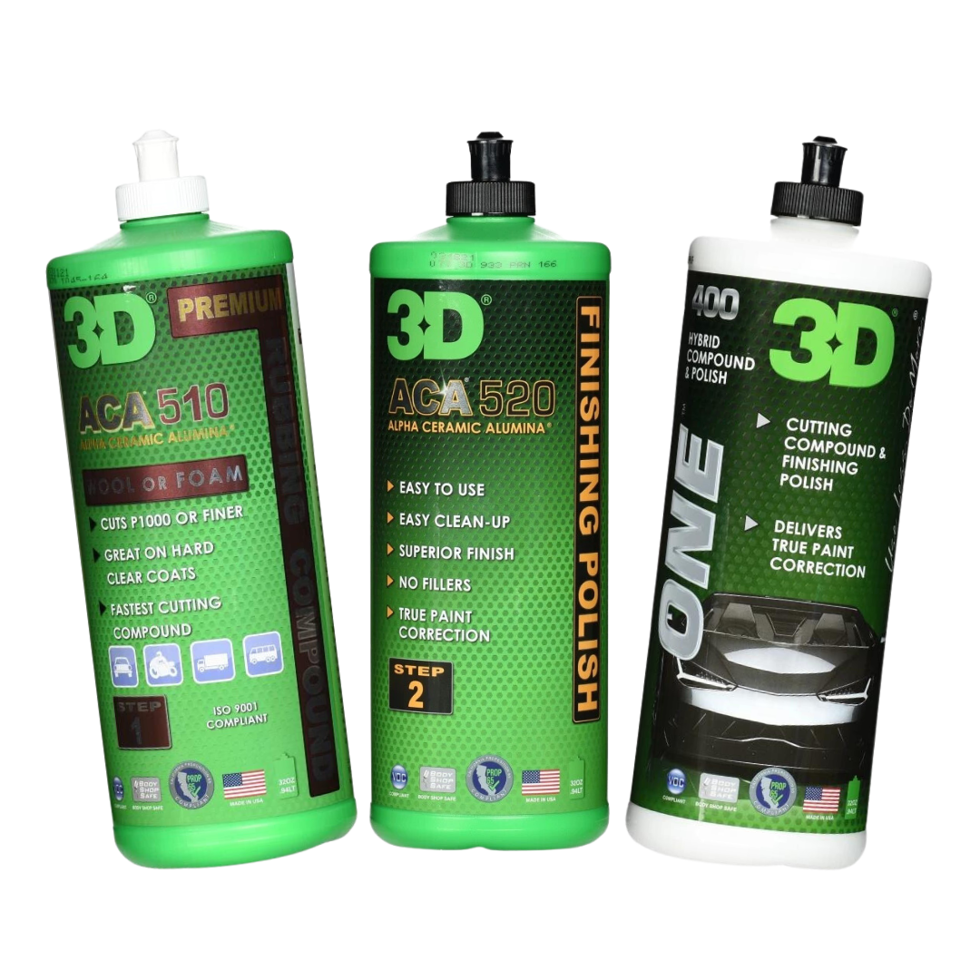 Kit 3 Polish 3D Car Care - 946mL | Formula Detailing